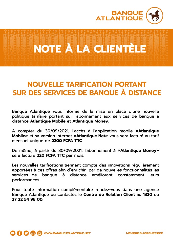 Actualités | Banque Atlantique