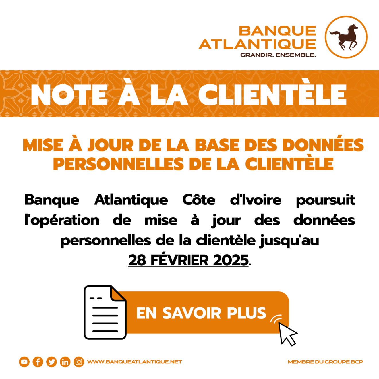 Banque Atlantique – Grandir Ensemble