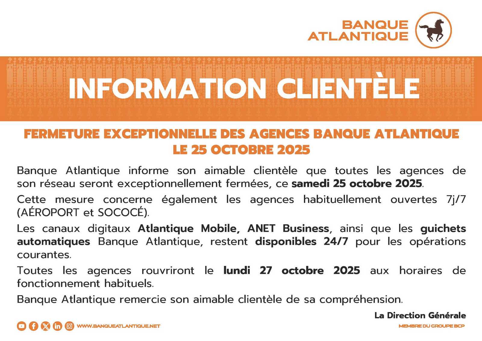 Banque Atlantique – Grandir Ensemble